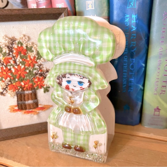 Dining | Vintage 196s Cottage Fruit Farm Bohemian Girl Napkin Holder ...